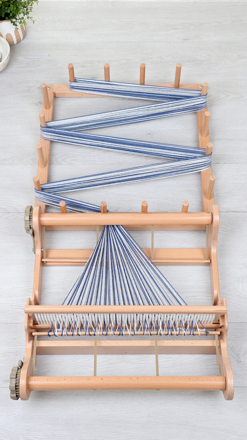 Hybrid warping on a rigid heddle loom – Ashford Wheels and Looms