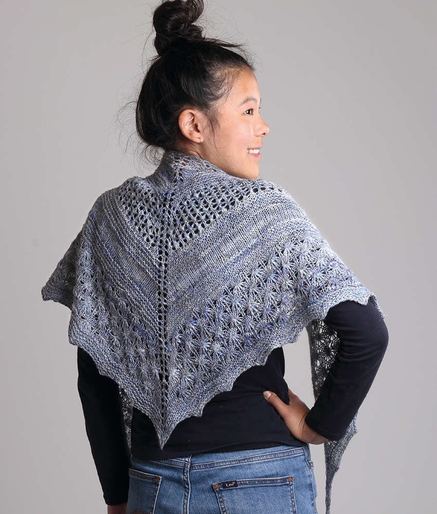 Daylight Stars Knitted Shawl – Ashford Wheels and Looms